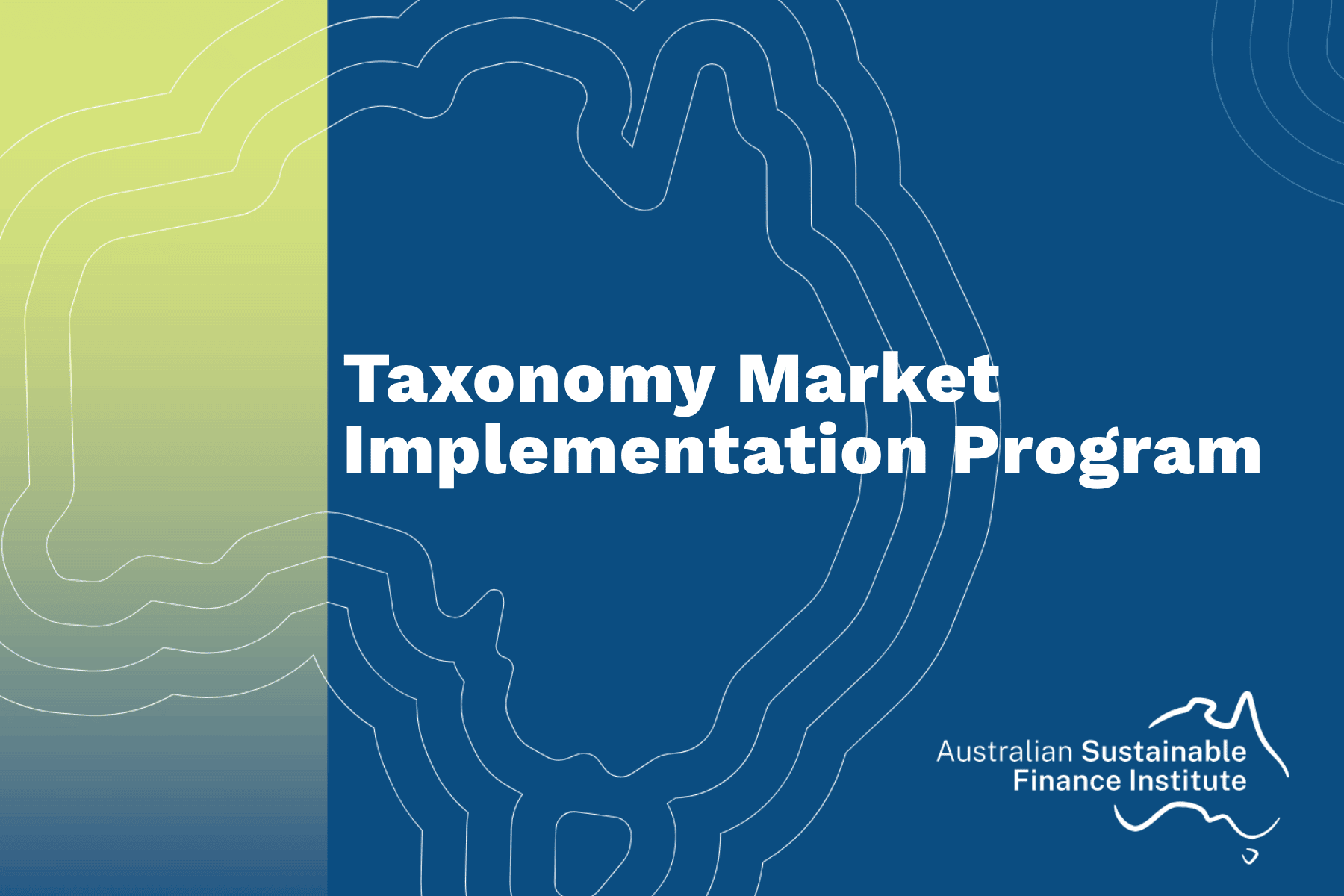 Taxonomy Market Implementation Program - AASF